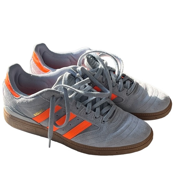 adidas | Shoes | Adidas Busenitz Halo Silver With Signal Orange Stripes ...